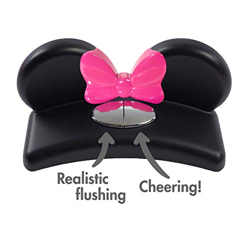 The First Years Disney Minnie Mouse Potty Training Toilet and Toddler Toilet Seat - Toilet Training Potty with Fun Flushing and Cheering Sounds