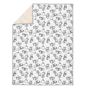 Lambs & Ivy Disney Baby Winnie The Pooh Baby Blanket - Tan/Cream Jersey/Minky