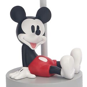 Lambs & Ivy Disney Baby Magical Mickey Mouse Lamp with Shade and Bulb - Gray