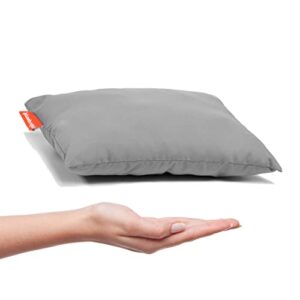 urban infant pipsqueak small pillow - mini 11x7 - tiny pillow for travel, dogs, kids and chairs - gray