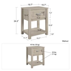 Little Seeds Sierra Ridge Levi Kids, Walnut Nightstand