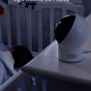 Add-on Baby Camera Unit, Baby Monitor Camera, eufy Security Video Baby Monitor, 720p HD Resolution, Ideal for New Moms, Easy to Pair, Night Vision, Long-Lasting Battery (Renewed)