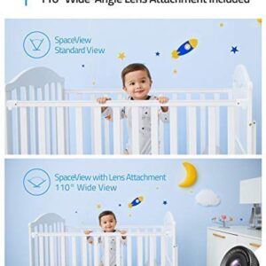 Add-on Baby Camera Unit, Baby Monitor Camera, eufy Security Video Baby Monitor, 720p HD Resolution, Ideal for New Moms, Easy to Pair, Night Vision, Long-Lasting Battery (Renewed)