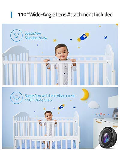 Add-on Baby Camera Unit, Baby Monitor Camera, eufy Security Video Baby Monitor, 720p HD Resolution, Ideal for New Moms, Easy to Pair, Night Vision, Long-Lasting Battery (Renewed)