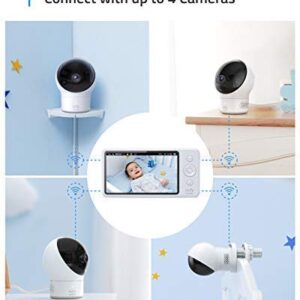 Add-on Baby Camera Unit, Baby Monitor Camera, eufy Security Video Baby Monitor, 720p HD Resolution, Ideal for New Moms, Easy to Pair, Night Vision, Long-Lasting Battery (Renewed)