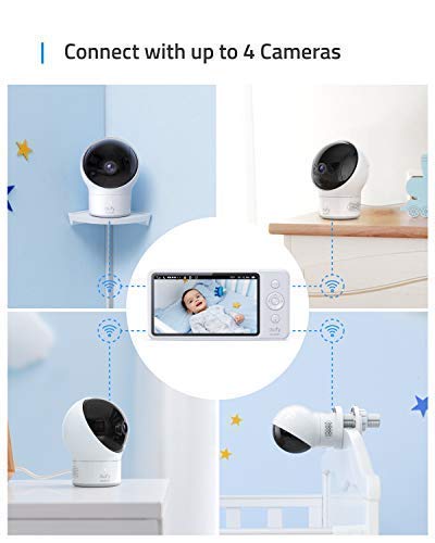 Add-on Baby Camera Unit, Baby Monitor Camera, eufy Security Video Baby Monitor, 720p HD Resolution, Ideal for New Moms, Easy to Pair, Night Vision, Long-Lasting Battery (Renewed)