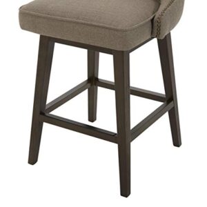 Amazon Brand – Stone & Beam Louise Memory Swivel Counter-Height Barstool, 38.2"H, Slate