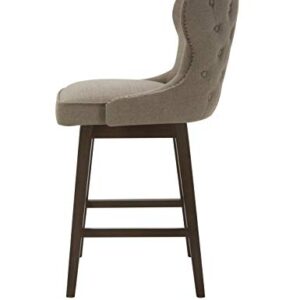 Amazon Brand – Stone & Beam Louise Memory Swivel Counter-Height Barstool, 38.2"H, Slate