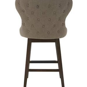 Amazon Brand – Stone & Beam Louise Memory Swivel Counter-Height Barstool, 38.2"H, Slate