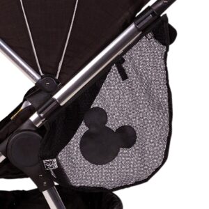 disney baby by j.l. childress side sling cargo net, stroller organizer & storage, mickey black