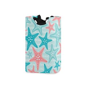 senya nautical ocean starfish large storage basket collapsible organizer bin laundry hamper for nursery clothes toys