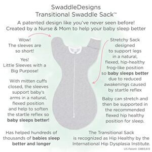 SwaddleDesigns Transitional Swaddle Sack with Arms Up Half-Length Sleeves and Mitten Cuffs, Heavenly Floral, Pink, Medium, 3-6 Months (Better Sleep for Baby Girls, Easy Swaddle Transition)