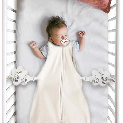 Nurturally Baby Anti Roll Support - Safe Breathable Fabric for Babies Age 3 to 6 Months Old, Designed in USA (Sleep Sack not Included), Portable Baby Sleep Support System Essentials for Any Crib