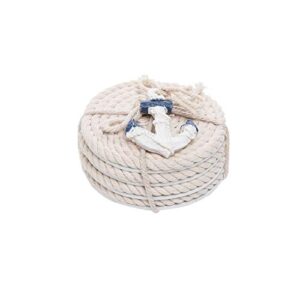 beachcombers b22535 cotton rope coasters, set of 4, 2.17-inch high