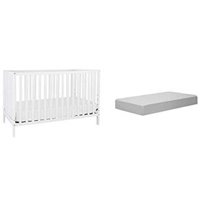 union convertible crib, white with complete slumber crib and toddler mattress