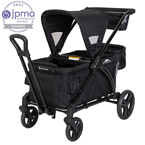 Baby Trend Expedition 2-in-1 Stroller Wagon PLUS, Ultra Black