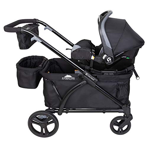 Baby Trend Expedition 2-in-1 Stroller Wagon PLUS, Ultra Black