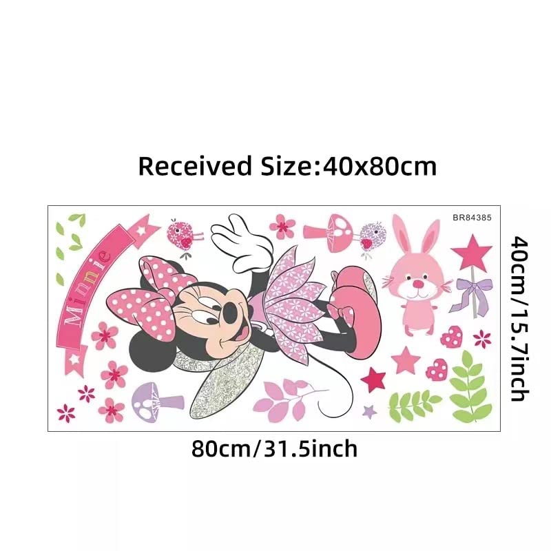 Minnie Mouse Wall Stickers Vinyl Decals Kids Girls Nursery Baby Room Decor