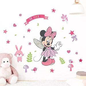 Minnie Mouse Wall Stickers Vinyl Decals Kids Girls Nursery Baby Room Decor