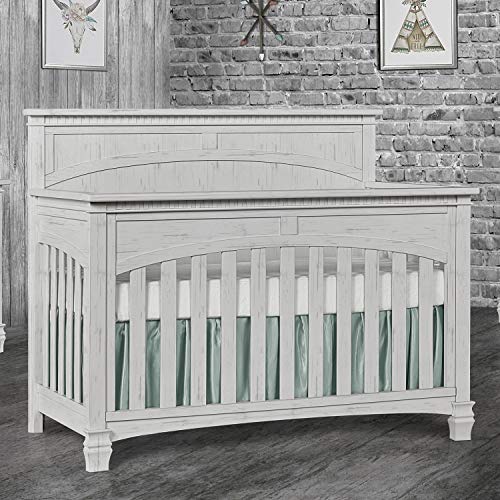 Evolur Santa Fe 5 in 1 Convertible Crib & Tall Chest with Free 260 Coil Crib & Toddler Mattress