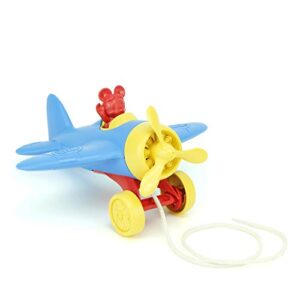 green toys disney baby exclusive - mickey mouse airplane pull toy