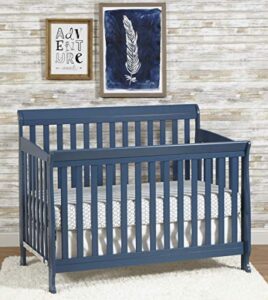 suite bebe riley 4-in-1 convertible crib, navy blue