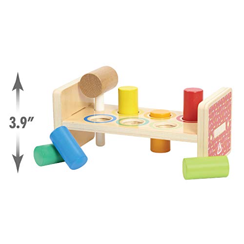 Early Learning Centre Wooden Hammer Bench, Hand Eye Coordination, Stimulates Senses, Toys for 18 Months, Amazon Exclusive, by Just Play