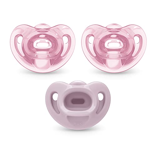 NUK Comfy Orthodontic Pacifiers, 0-6 Months, 3 Pack