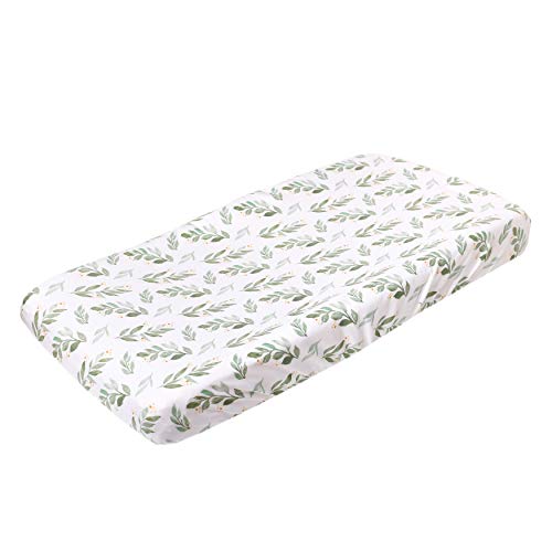 Premium Knit Diaper Changing Pad Cover"Fern" by Copper Pearl