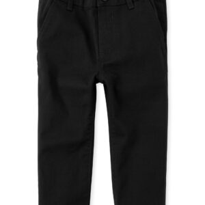 The Children's Place baby boys and Toddler Stretch Skinny Chino Pants Jeans, Black Single, 3T US