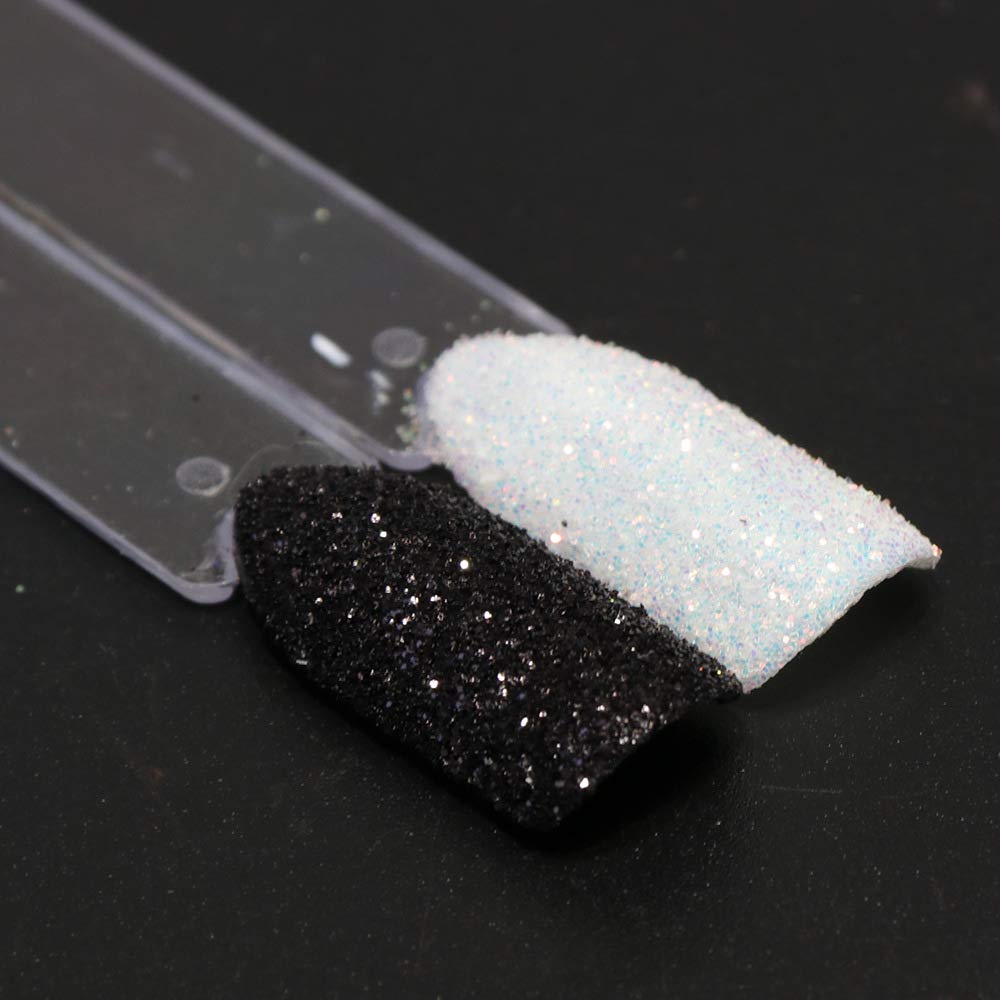 0.2mm Shimmer White Rainbow Nail Glitter Holographic Shining Sugar Nail Glitter Candy Coat Powder Sugar Coating Effect Powder Nail Pigment Powder Nail Art Decorations Dust Diamond Dust for Nails