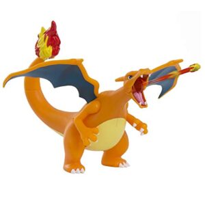 Pokemon Fire and Water Battle Pack - Includes 4.5 Inch Flame Action Charizard and 2" Squirtle Action Figures