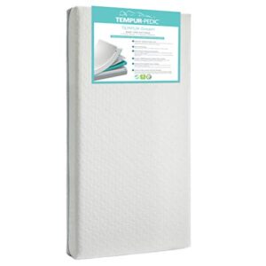 tempur-pedic tempur-dream 2-stage waterproof baby crib and toddler mattress - made in usa, 52"x28"