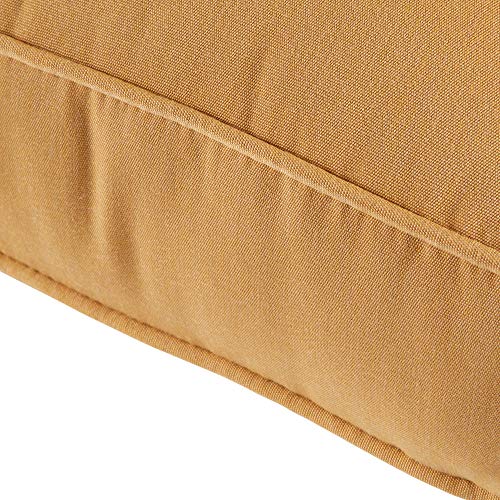 Greendale Home Fashions Outdoor Sunbrella Fabric Deep Seat Cushion, 2 Piece Set, Harvest