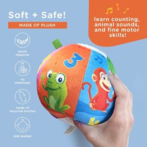 Move2Play, Toddler & Baby Ball with Music and Sound Effects, Baby Toy for 6 to 12 Months, Boy and Girl 1 Year Old Birthday Gift