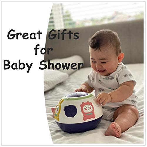 TUMAMA Baby Toy Gifts for Newborn, Toddlers Night Light Star Projector, Baby Sleep Soother Sound Machine, Talking Baby Toys