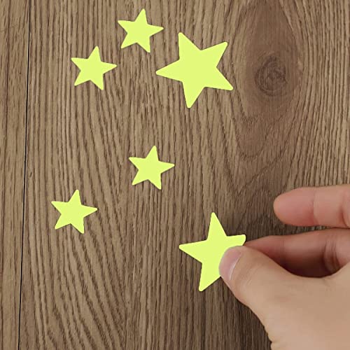 Glow Stars and Full Moon Wall Stickers for Starry Sky,Glowing Star Beautiful Wall Decals for Any Room,Beautiful Wall Decals for Kids Gift,Glow in The Dark Stars Light Your Ceiling