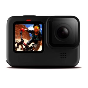 GoPro MAX 360 Waterproof Action Camera - Camera W/Touch Screen - Spherical 5.6K30 HD Video - 16.6MP 360 Photos - 1080p Live Streaming Stabilization - with Cleaning Set + 64GB Memory Card and More.