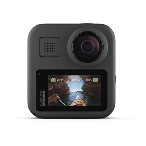 gopro max waterproof 360 + traditional camera with touch screen spherical 5.6k30 hd video 16.6mp 360 photos 1080p live streaming stabilization (renewed)