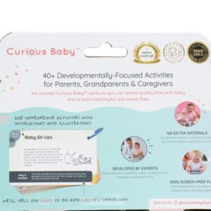 Curious Baby™ Award Winning 40+ Activities for Baby & Me (0-12 Months) | Developmentally-Focused and Stimulating Creative Playtime Ideas for Baby & Me | Includes Black/White High-Contrast Cards