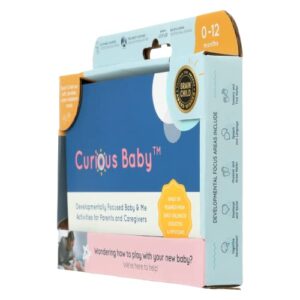 Curious Baby™ Award Winning 40+ Activities for Baby & Me (0-12 Months) | Developmentally-Focused and Stimulating Creative Playtime Ideas for Baby & Me | Includes Black/White High-Contrast Cards