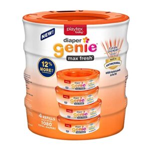 playtex diaper genie max fresh, 4 refills