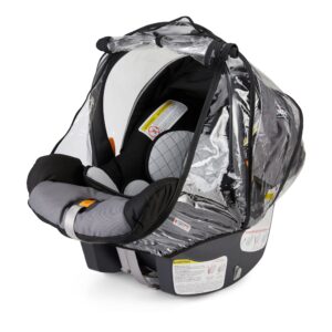 baby & beyond's car seat rain cover, universal car seat rain and weather shield, raincover features quick-access zipper door and side ventilation