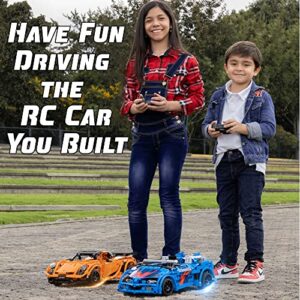 WISEPLAY STEM Projects for Kids Ages 8-12 - 421 pcs RC Car Kits to Build - 10 Year Old Boy & Girl Gift Idea - STEM Building Toys for Boys Age 8-12 - Engineering Toys for Kids 8-10 - Build Your Own Car