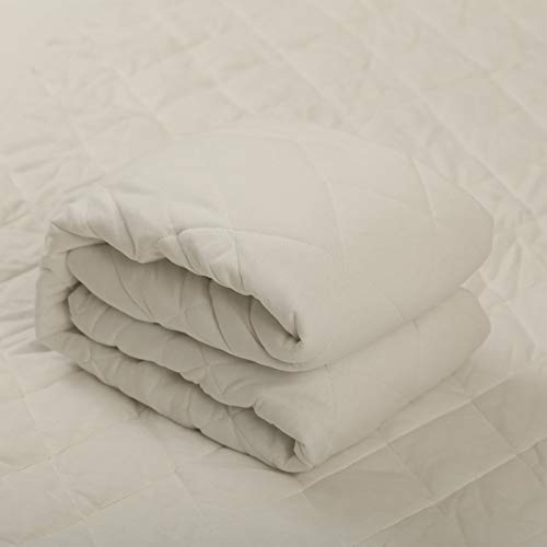 2 Pack Ultra Soft Cotton Crib Mattress Protector Pad for 52 x 28 or 52x27 Toddler Bed Waterproof Quilted Fitted Baby Matress Cover