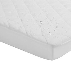 2 Pack Ultra Soft Cotton Crib Mattress Protector Pad for 52 x 28 or 52x27 Toddler Bed Waterproof Quilted Fitted Baby Matress Cover