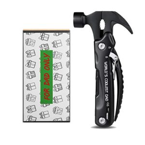 gifts for dad from daughter son kids wife fathers day,birthday gift ideas for men him,unique personalized dad gifts,hammer multitool(world's coolest dad)