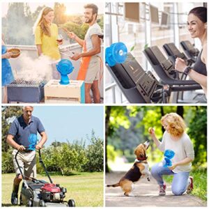 SkyGenius Battery Operated Clip On Baby Stroller Fan (Blue)