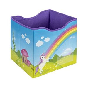 toy storage - collapsible fabric storage cube organizer, with structured bottom