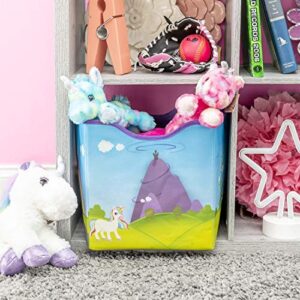 Toy Storage - Collapsible Fabric Storage Cube Organizer, with Structured Bottom